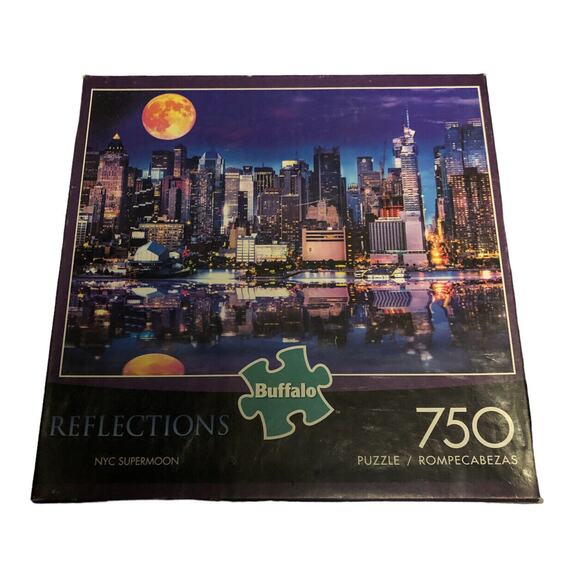 Buffalo Games | Games | New Reflections Nyc Supermoon 75 Pc Jigsaw ...